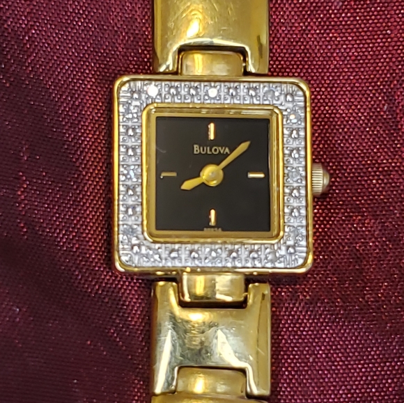 Bulova | Accessories | Bulova Womens Gold Diamond Watch | Poshmark